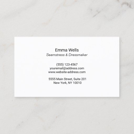 Gold Sewing Machine Tailor or Seamstress Black Calling Card | Zazzle