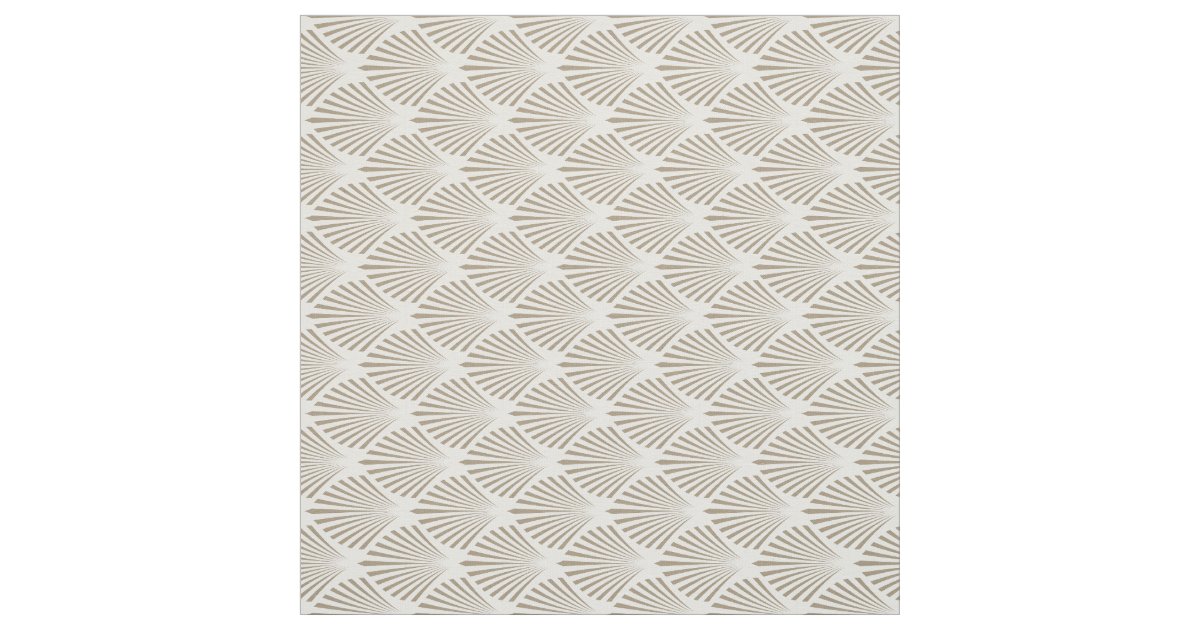Gold Shell Pattern Fabric | Zazzle