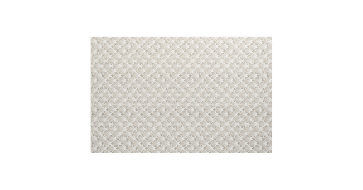 Gold Shell Pattern Fabric | Zazzle
