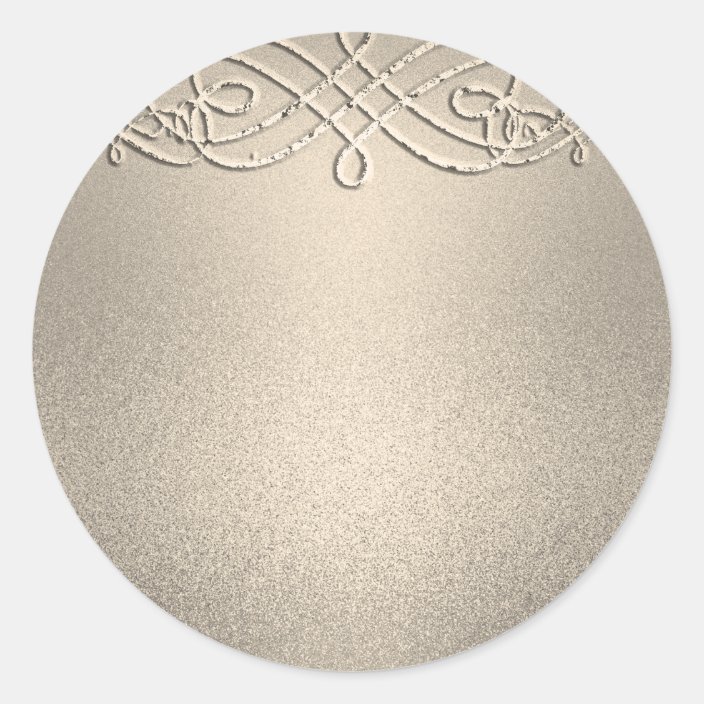 Gold Shimmer Glitter Look Background Classic Round Sticker | Zazzle.com