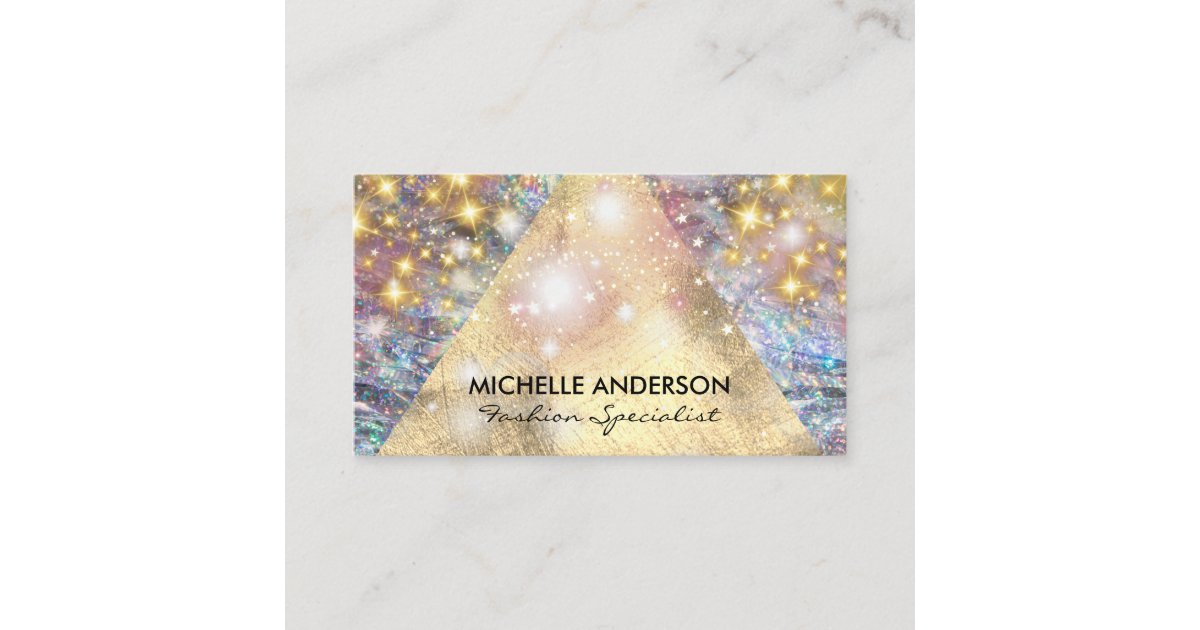 Gold | Shimmer Shine Sparkle Business Card | Zazzle