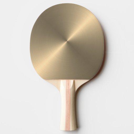 Gold Shine Ping Pong Paddle | Zazzle