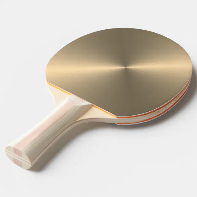 Gold Shine Ping Pong Paddle | Zazzle