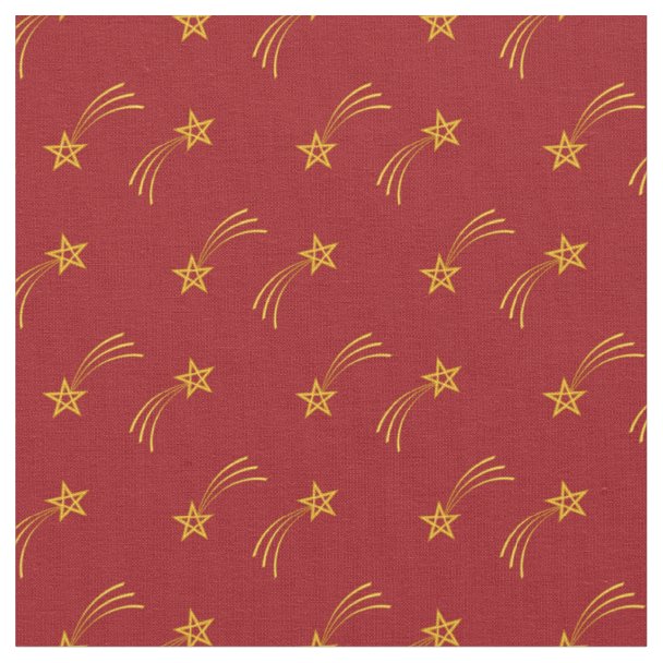 Shooting star fabric | Zazzle