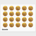 Gold Signed Copy Classic Round Sticker | Zazzle