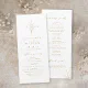 Gold simple elegant botanical monogram wedding program | Zazzle