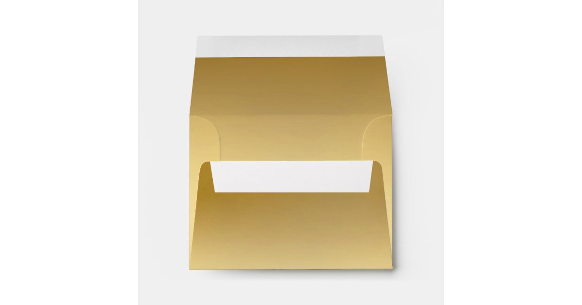 Gold Small Notecard Envelope | Zazzle