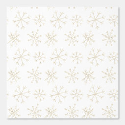 Gold Snowflake Pattern Wallpaper | Zazzle