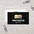 Gold Sofa | Furniture Business Card | Zazzle