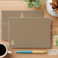 Gold Sparkle Christmas Tree Kraft Holiday Envelope | Zazzle