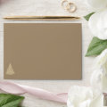 Gold Sparkle Christmas Tree Kraft Holiday Envelope | Zazzle