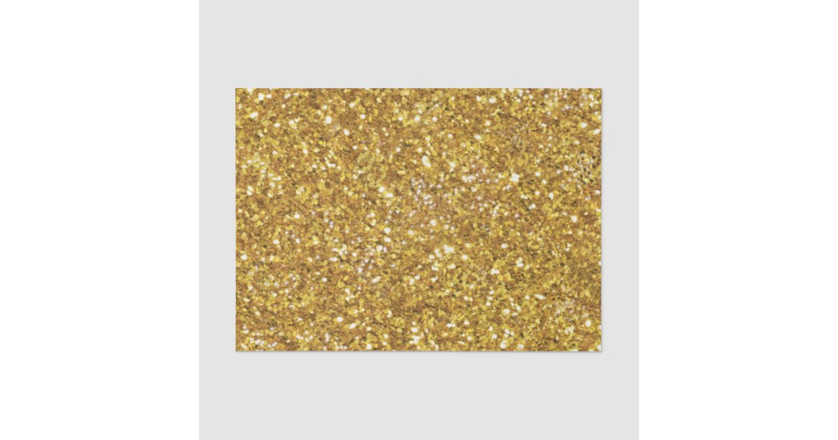 Gold sparkling glitter pattern tissue paper | Zazzle
