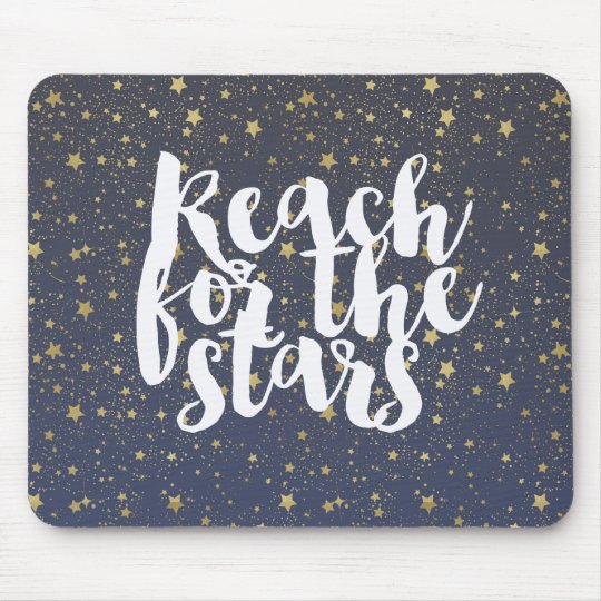 Gold Sparkling Stars Mouse Pad | Zazzle.com