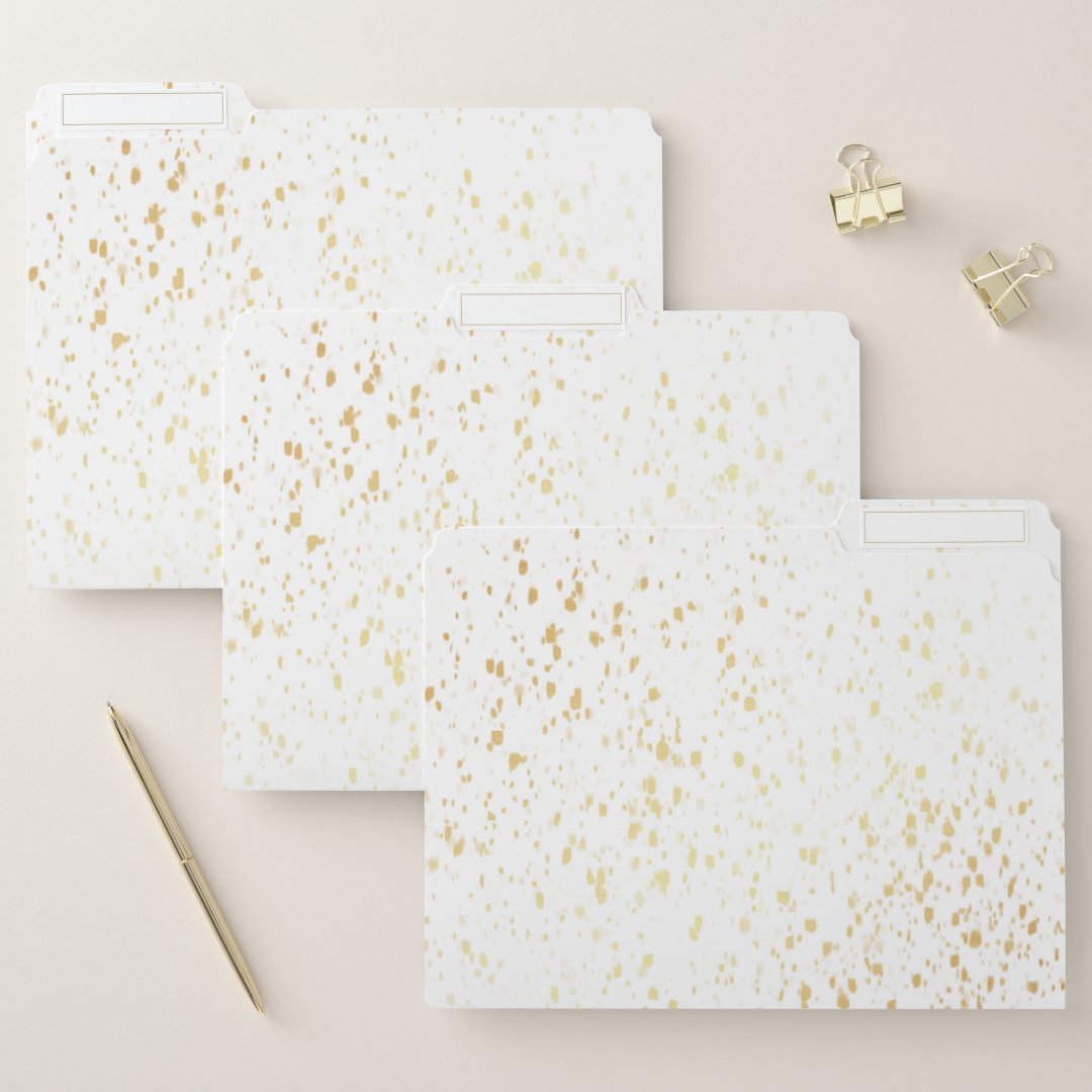 Gold Spots File Folder | Zazzle
