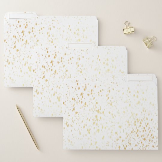 Gold Spots File Folder | Zazzle.com