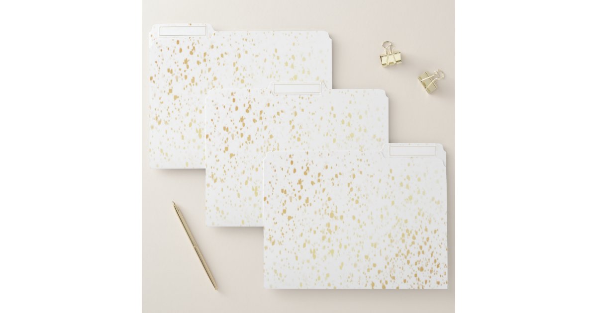 Gold Spots File Folder | Zazzle