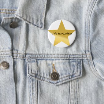 gold-star-2, Gold Star Lesbian Pinback Button | Zazzle
