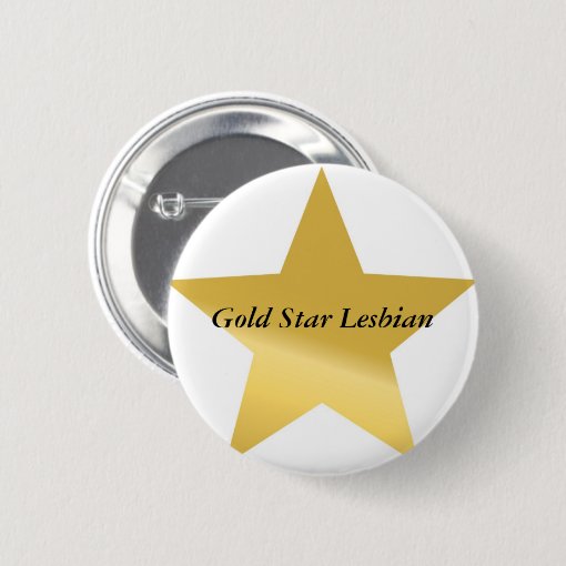 gold-star-2, Gold Star Lesbian Pinback Button | Zazzle