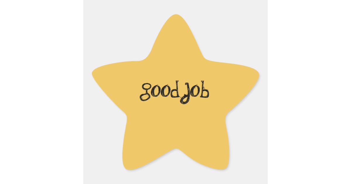 Gold Star Award Stickers | Zazzle