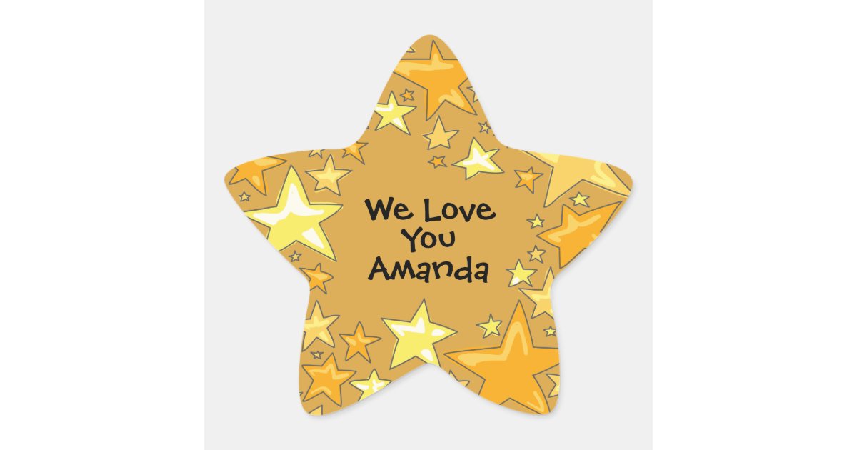 Gold Star Award Stickers | Zazzle