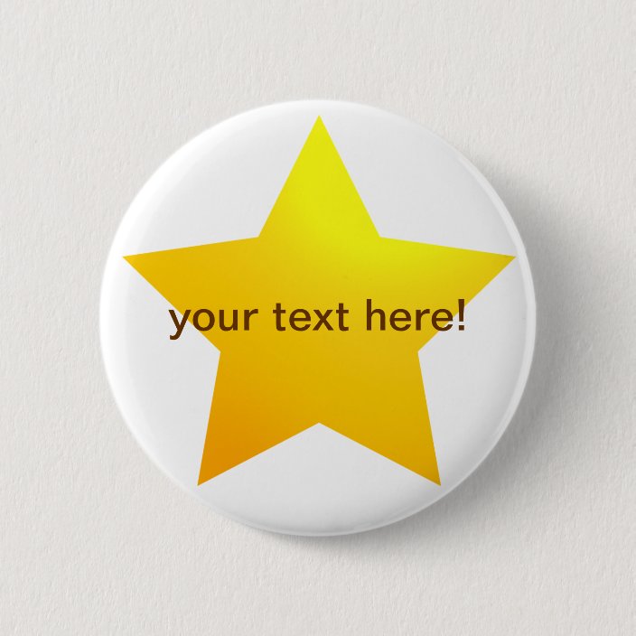 Gold star - button badge | Zazzle.com