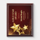 Gold Star Employee Appreciation Recognition Award Plaque | Zazzle