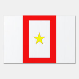 GOLD STAR FAMILY MEMORIAL YARD SIGN | Zazzle
