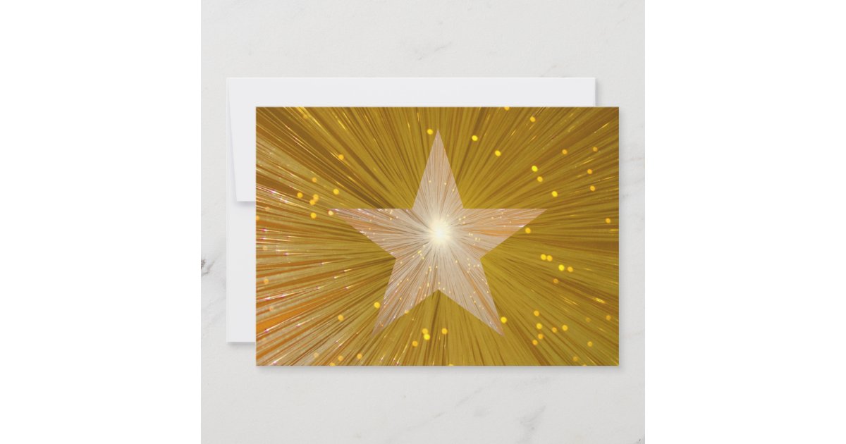 Gold Star invitation | Zazzle