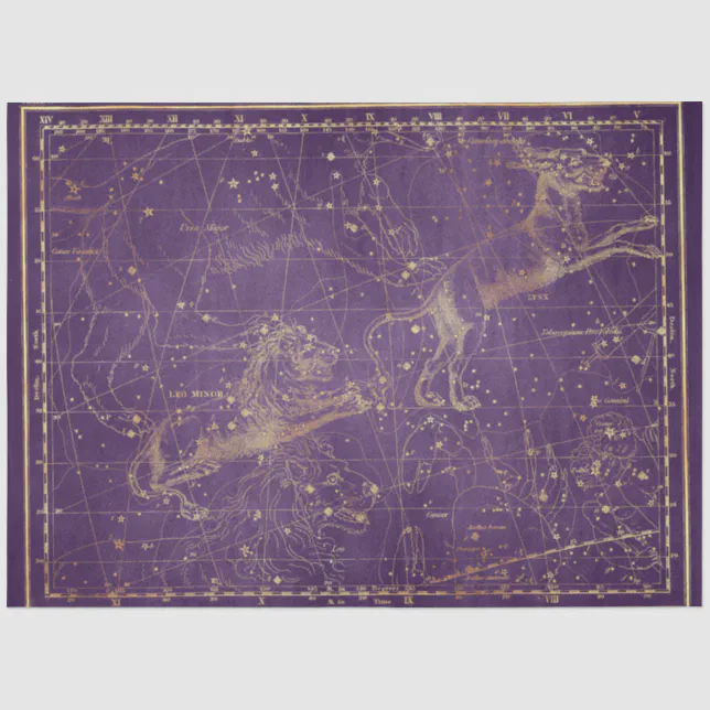 Gold Star Map Series Design 5 Tissue Paper | Zazzle