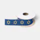 Gold Star of David on Navy Blue Satin Ribbon | Zazzle