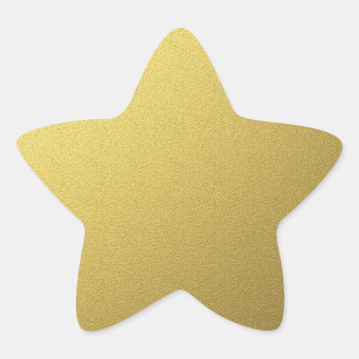 Gold Star Seals And Stickers | Zazzle