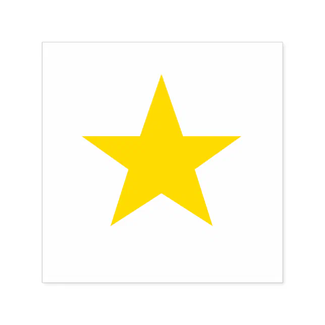 "Gold Star" Self-Inking Stamp | Zazzle