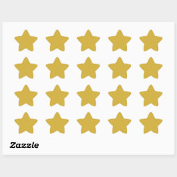 Gold Star Sticker | Zazzle