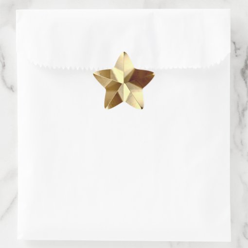 Gold Star Sticker | Zazzle