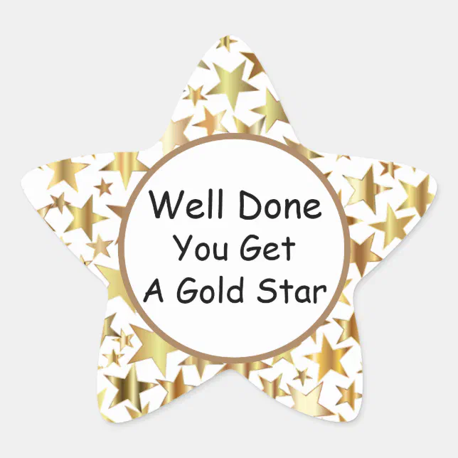 Gold Star Stickers | Zazzle
