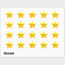 Gold Star stickers | Zazzle