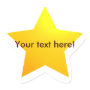 Gold Star stickers | Zazzle