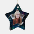 Gold Star Universe Graduate Photo Ornament | Zazzle