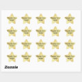 Gold Star Valedictorian Graduation Sticker | Zazzle