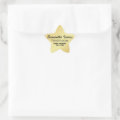 Gold Star Valedictorian Graduation Sticker | Zazzle