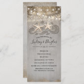 Gold Starfish Couple Beach Wedding Programs | Zazzle