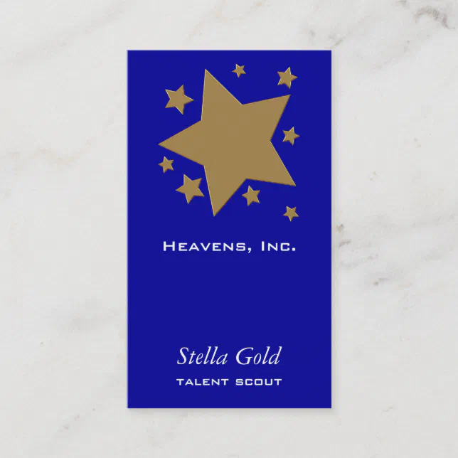 Gold Stars Business Card | Zazzle