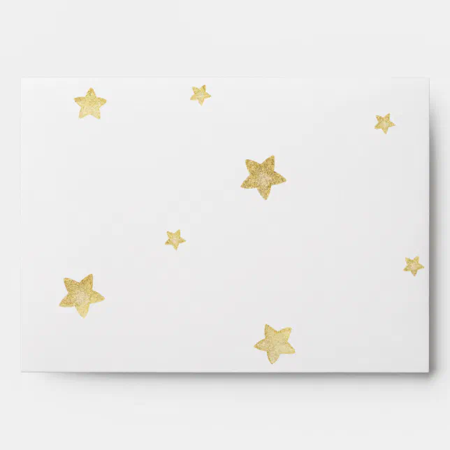 Gold Stars Envelope | Zazzle