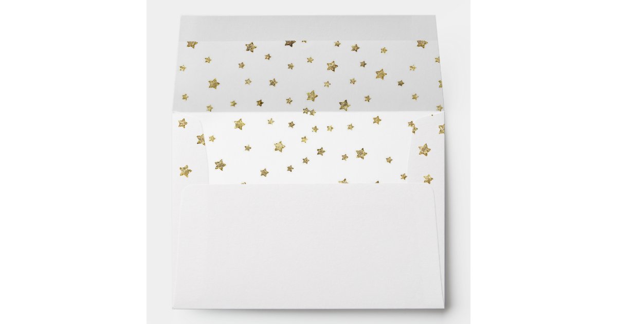 Gold Stars Envelope | Zazzle