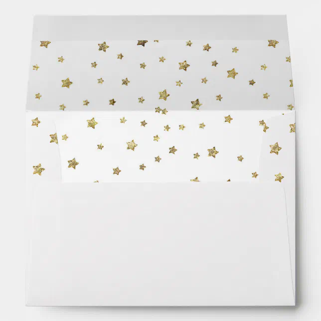 Gold Stars Envelope | Zazzle