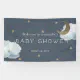 Gold Stars Moon Cloud Navy Blue Baby Shower Banner | Zazzle