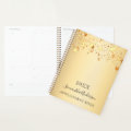 Gold stars name script 2025 planner | Zazzle