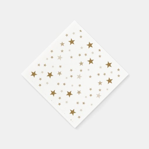 Gold Stars Paper Napkins | Zazzle