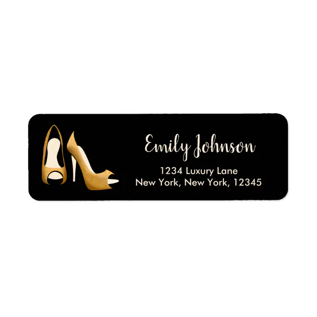 Gold Stepping into 60 Woman's Birthday Party Label | Zazzle
