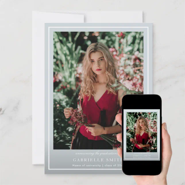 gold strip law school graduation party invitation | Zazzle